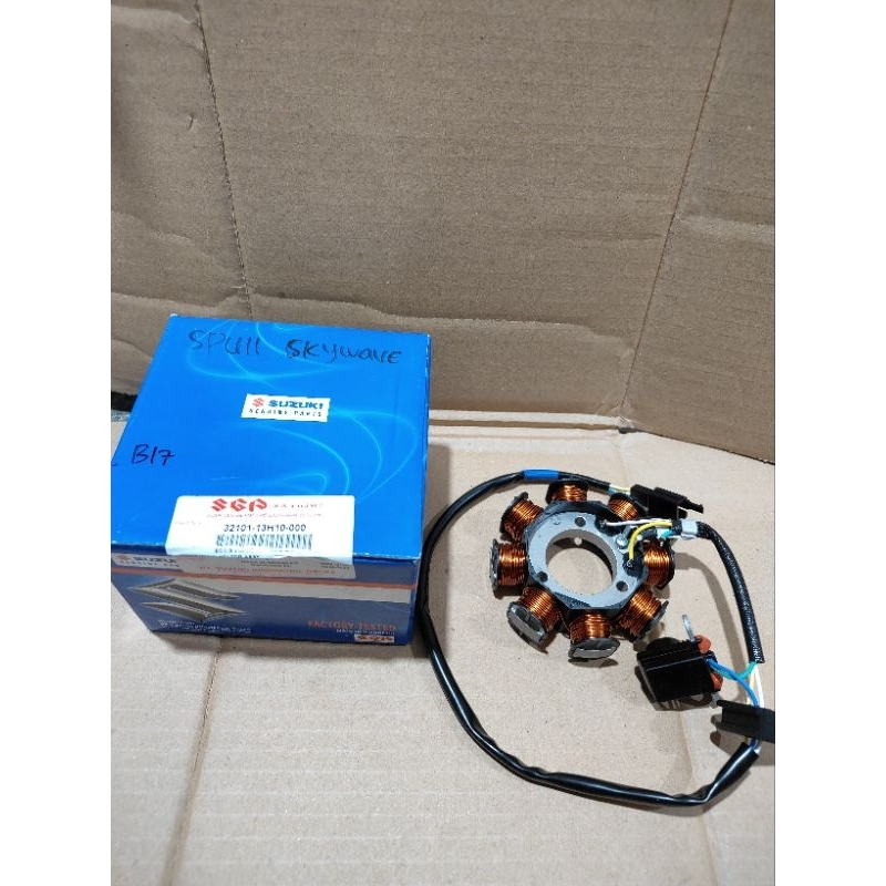 Jual Spull Spul Spoll Sepul Assy Stator Magnet Set Pulser Suzuki Skywave 32101 13H10 000 SGP ...