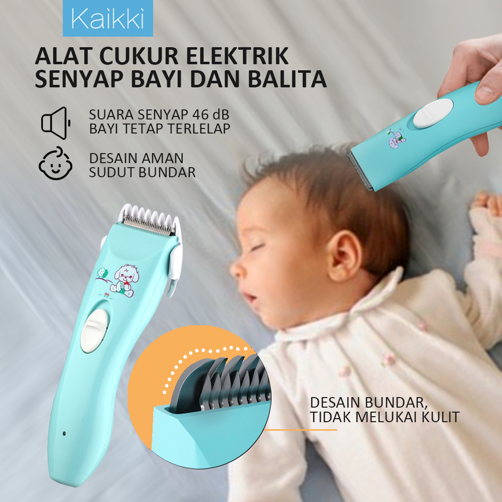 Jual KAIKKI Alat cukur rambut bayi/Cukuran rambut bayi /Gunting rambut listrik/Baby hair clipper ...