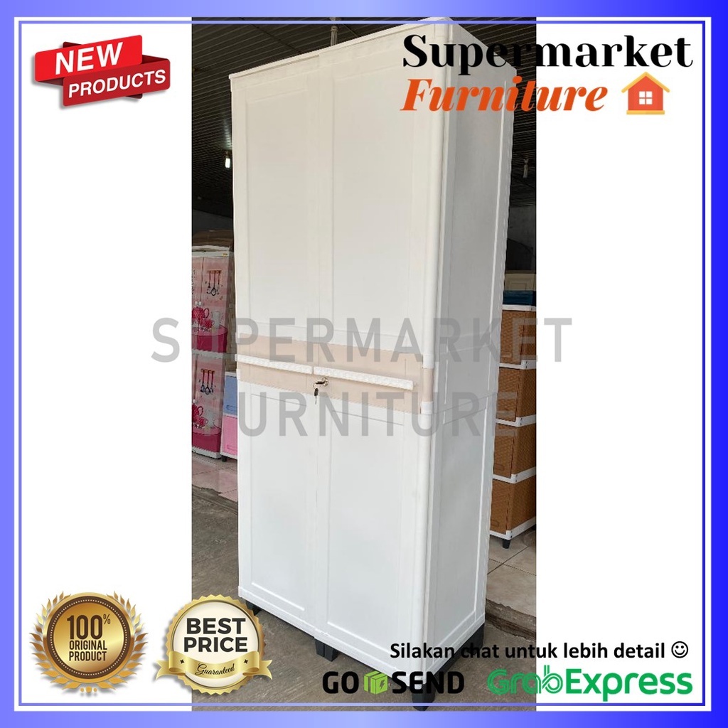 Jual CARGO - LEMARI PLASTIK CLUB SPECTRA LARGE PREMIUM QUALITY - PUTIH ...