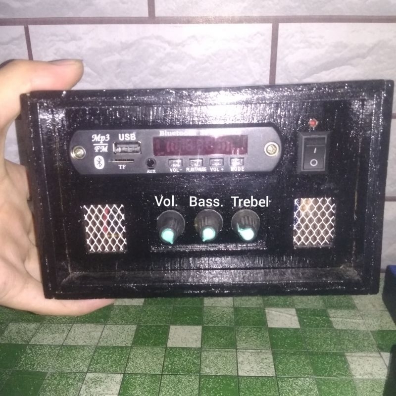 Jual power amplifier mini 12v class d 60 Watt bisa pakai listrik 220v ...