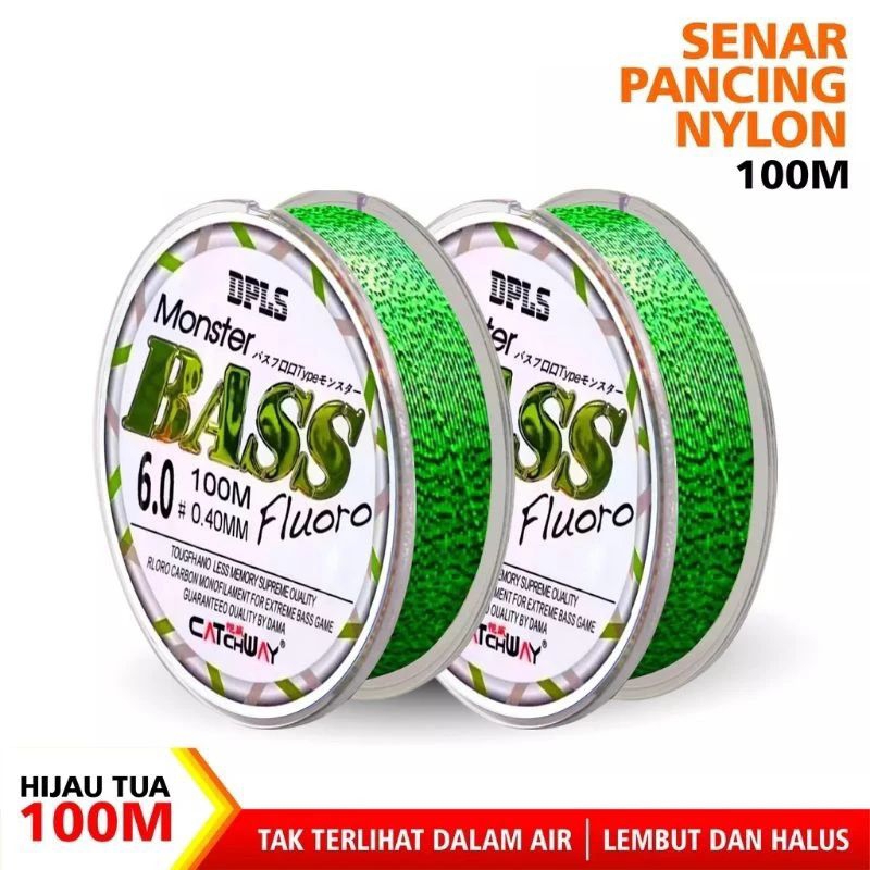 Jual Senar pancing fluorocarbon 100 meter/ senar monster bass | Shopee ...