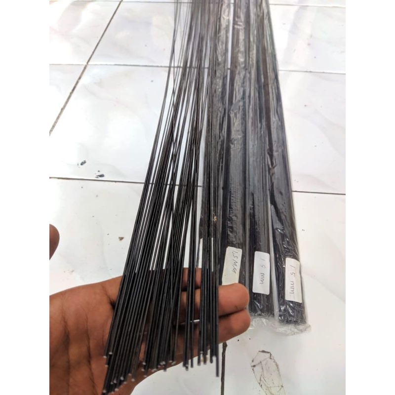Jual Ruji Fiber Stik Hitam Potongan 1Meter Isi 10 Biji Jeruji Fiber ...
