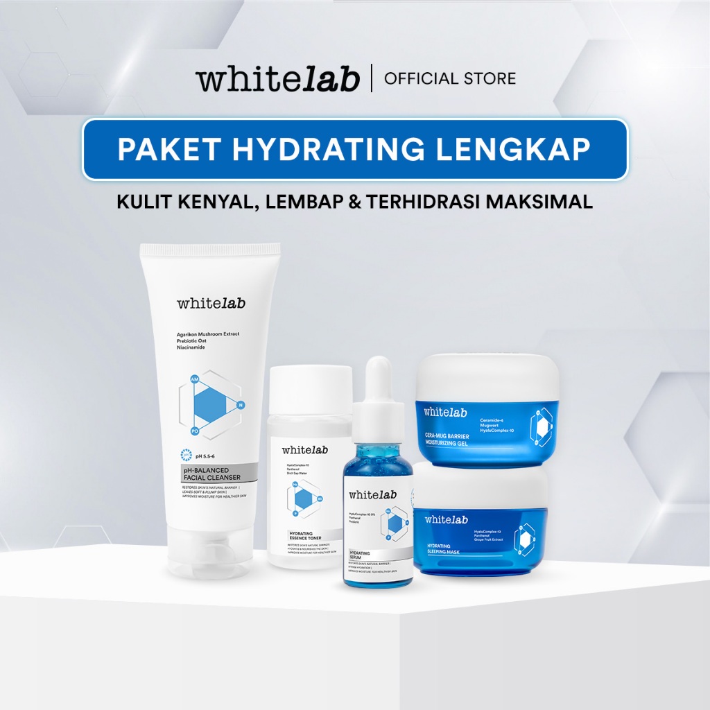 Jual Whitelab Hydrating Series - Facial Cleanser, Essence Toner, Serum ...
