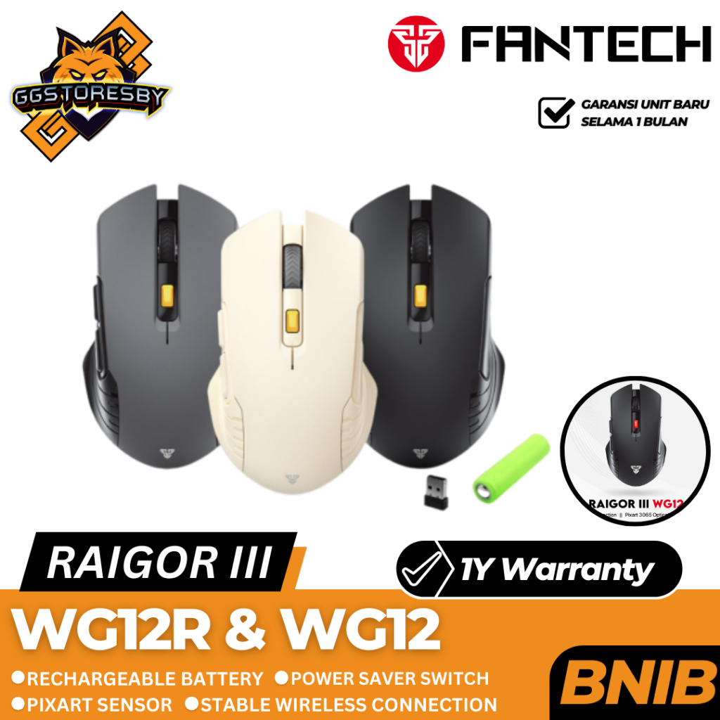 Jual FANTECH RAIGOR GEN III WG12R WIRELESS Gaming Mouse | Shopee Indonesia