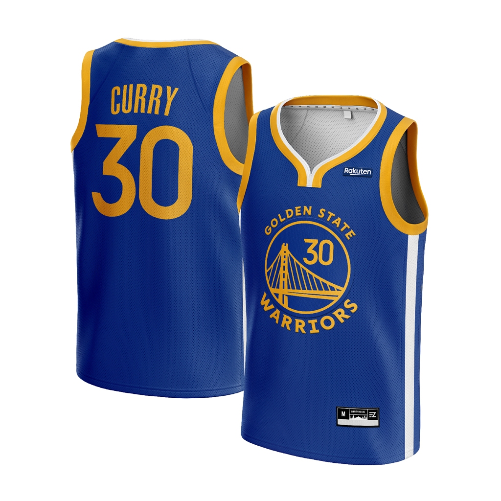 Jual [ORIGINAL] Jersey Stephen Curry GSW Golden State Warriors #30 BIRU ...