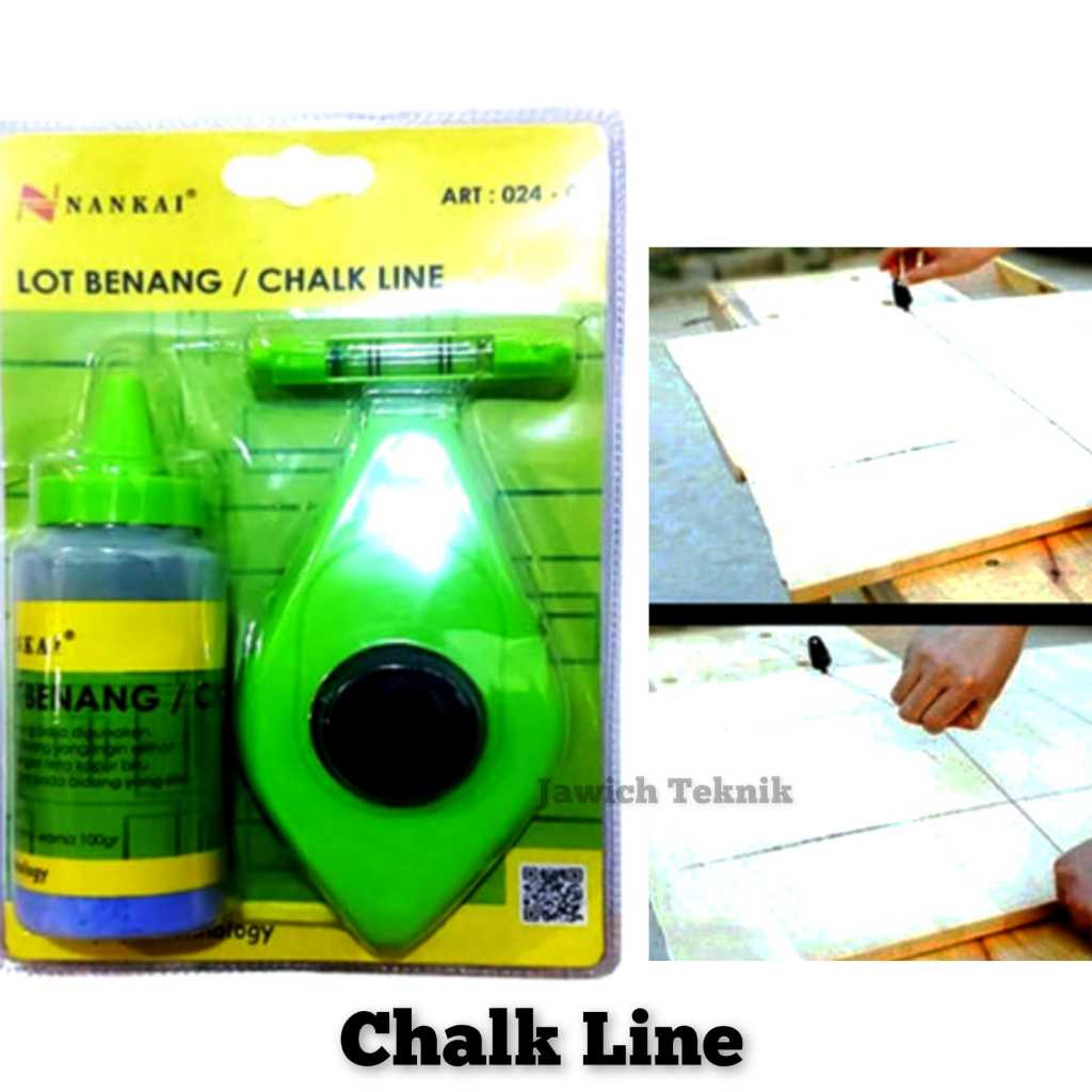 Jual Lot Benang Tinta Sipatan NANKAI Alat Pengukur Tukang | Shopee ...