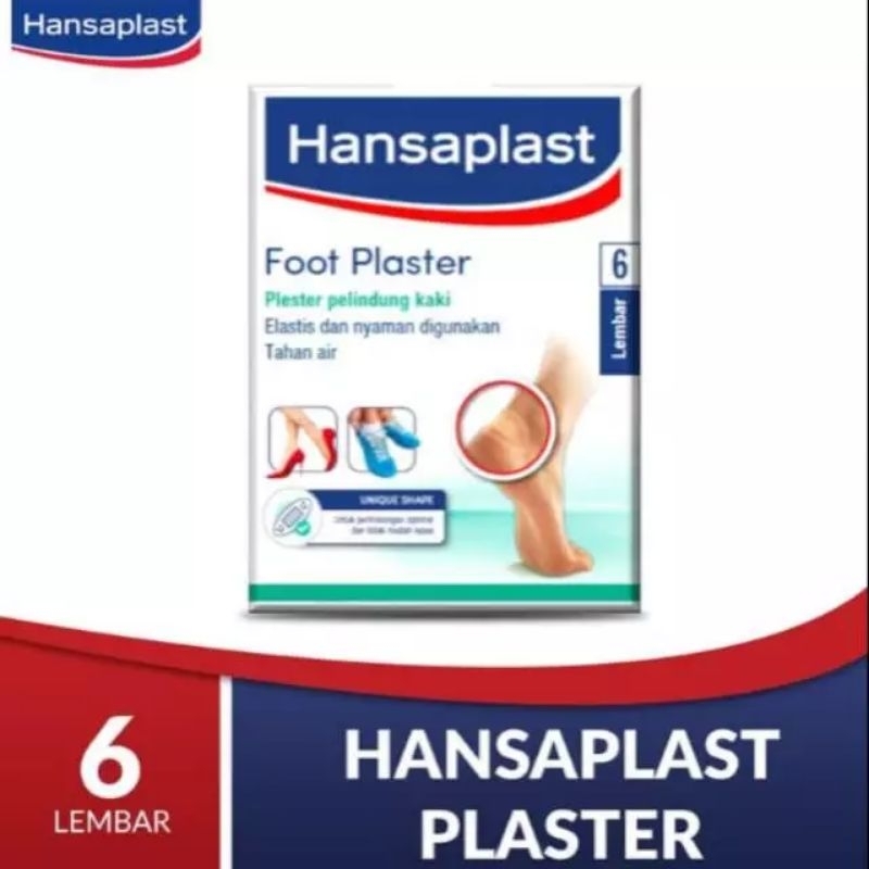 Jual Hansaplast foot plaster |plester pelindung kaki isi 6 lembar/pack ...