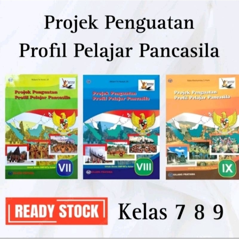 Jual Buku aktifitas Projek Penguatan Profil Pelajar Pancasila ( P5 ) untuk SMP/MTS kelas 7, 8, 9 ...
