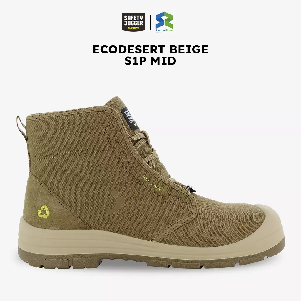 Jual Safety Jogger Ecodessert Beige dan Black S1P MID | Shopee Indonesia
