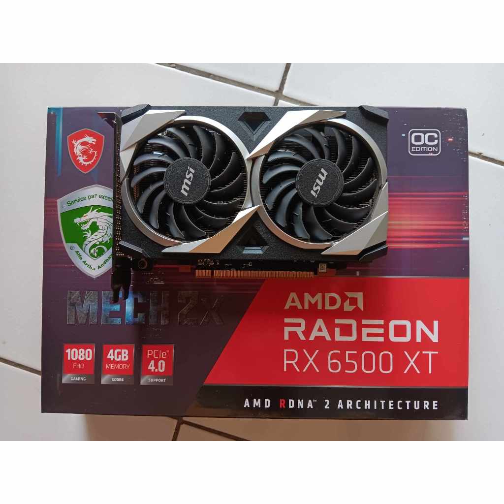 Jual MSI RX 6500 XT 4GB DDR6 MECH 2X OC | Shopee Indonesia