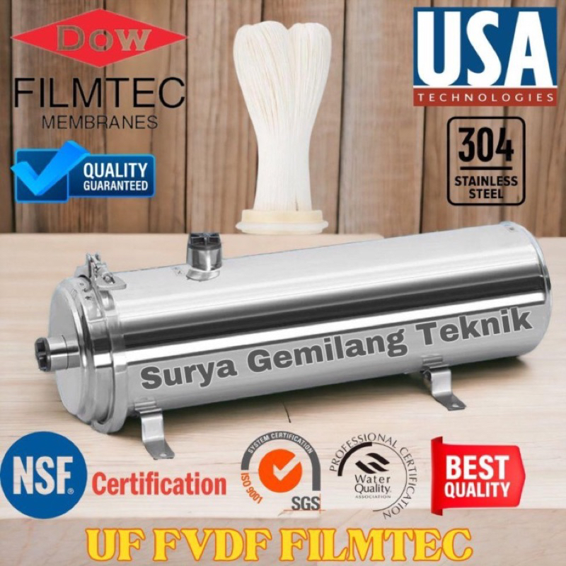 Jual Ultrafiltrasi PVDF Water Pre Filter 2000 LPH / PVDF UF 2000 LPH ...