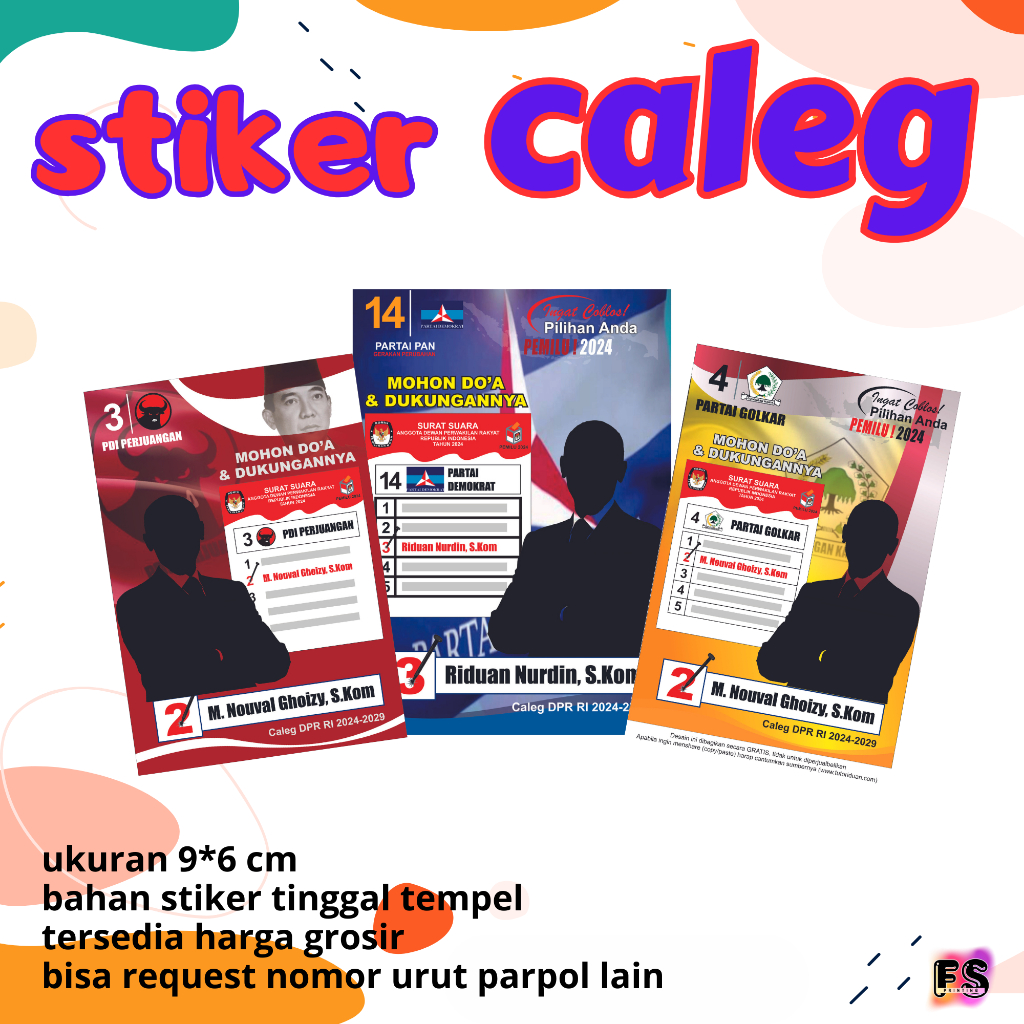 Jual stiker caleg pemilu murah | Shopee Indonesia