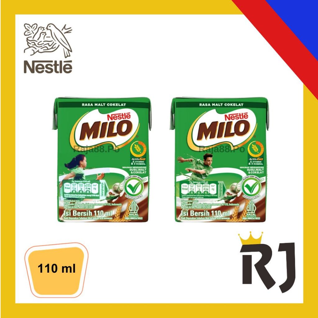 Jual Susu Milo UHT Kotak Kecil 110 ml Rasa Malt Coklat | Shopee Indonesia