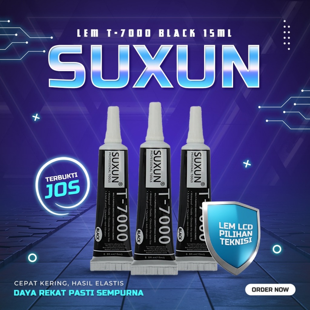 Jual LEM SUXUN T7000 15ML (BLACK) | Shopee Indonesia