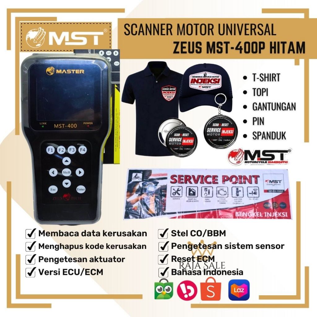 Jual Scanner Motor Honda Yamaha Master Zeus MST-400, Scaner Motor ...
