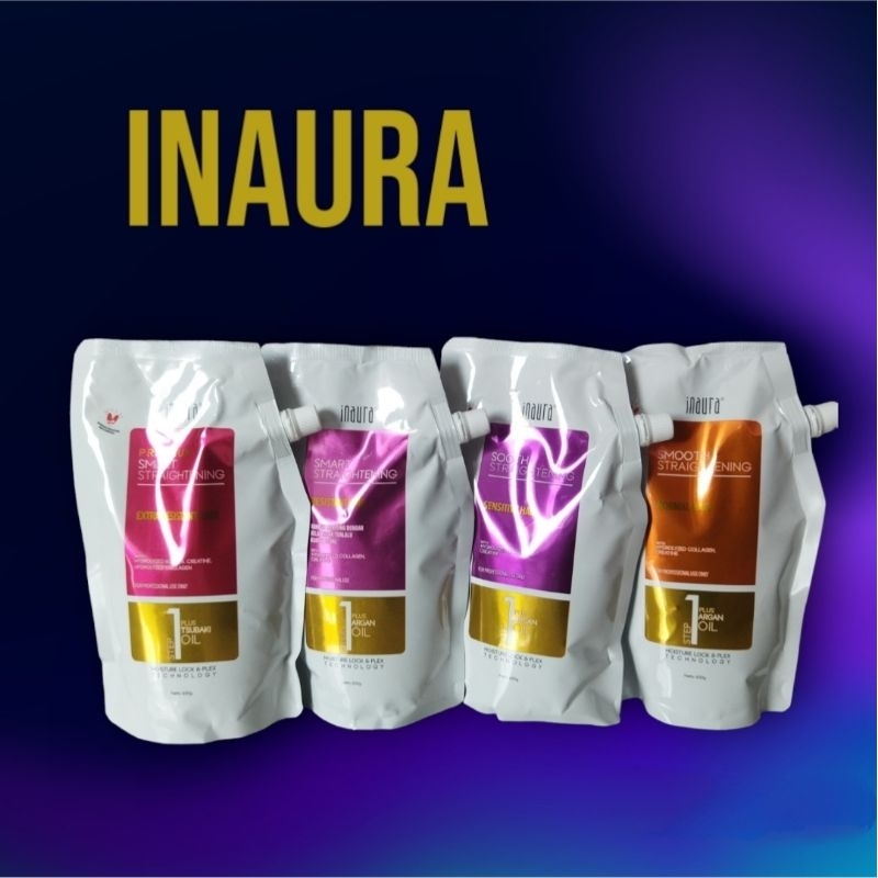 Jual INAURA Smoothing Straightening Step 1 600g | Shopee Indonesia