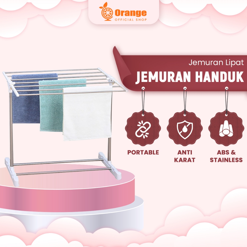 Jual Rak Jemuran Handuk Gantungan Handuk Jemuran Pakaian Lipat ...