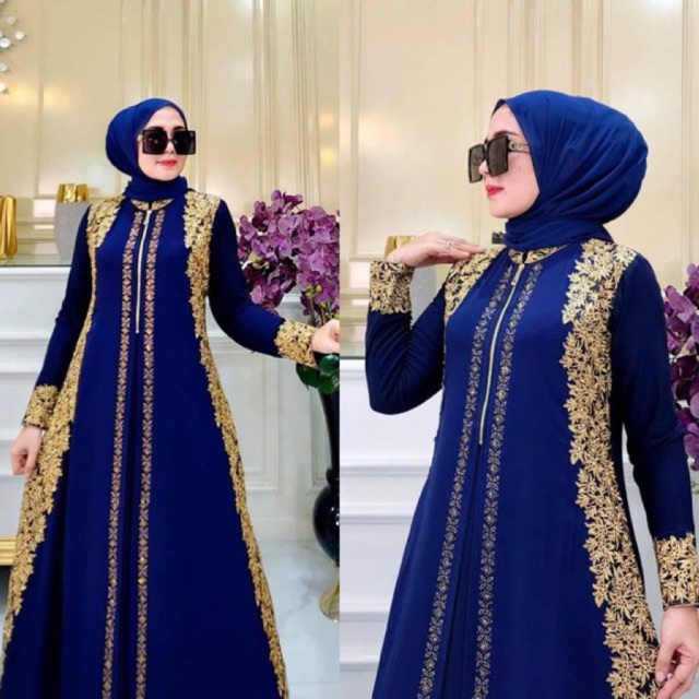 Jual Gamis Abaya Turkey Terbaru 2023 Bordir Mewah - Abaya Mewah Elegan ...