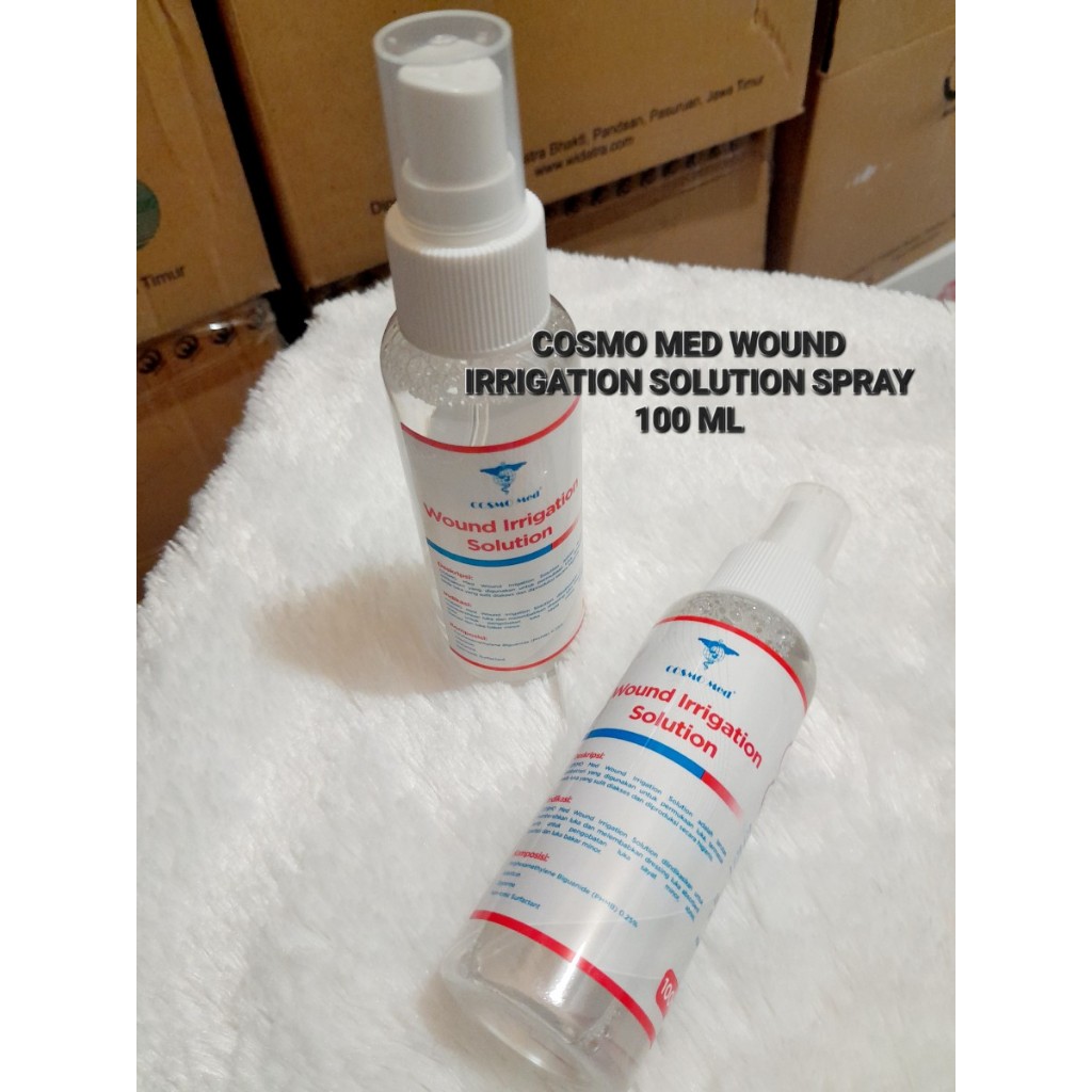 Jual COSMO Med Wound Irrigation Solution - Antiseptik Luka Tidak Perih-100ML | Shopee Indonesia