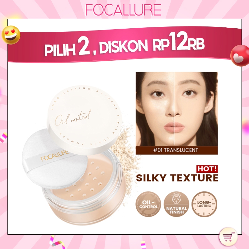 Jual Focallure Waterproof Oil-Control Loose Powder Silky Smooth Setting ...
