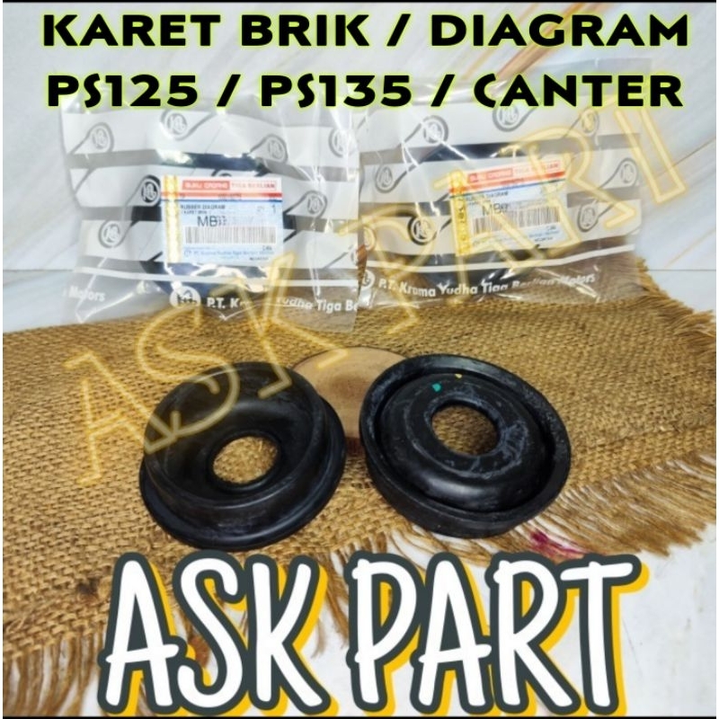 Jual KARET BRIK DIAGRAM VACUM CHAMBER KIT MITSUBISHI PS PS125 TURBO ...