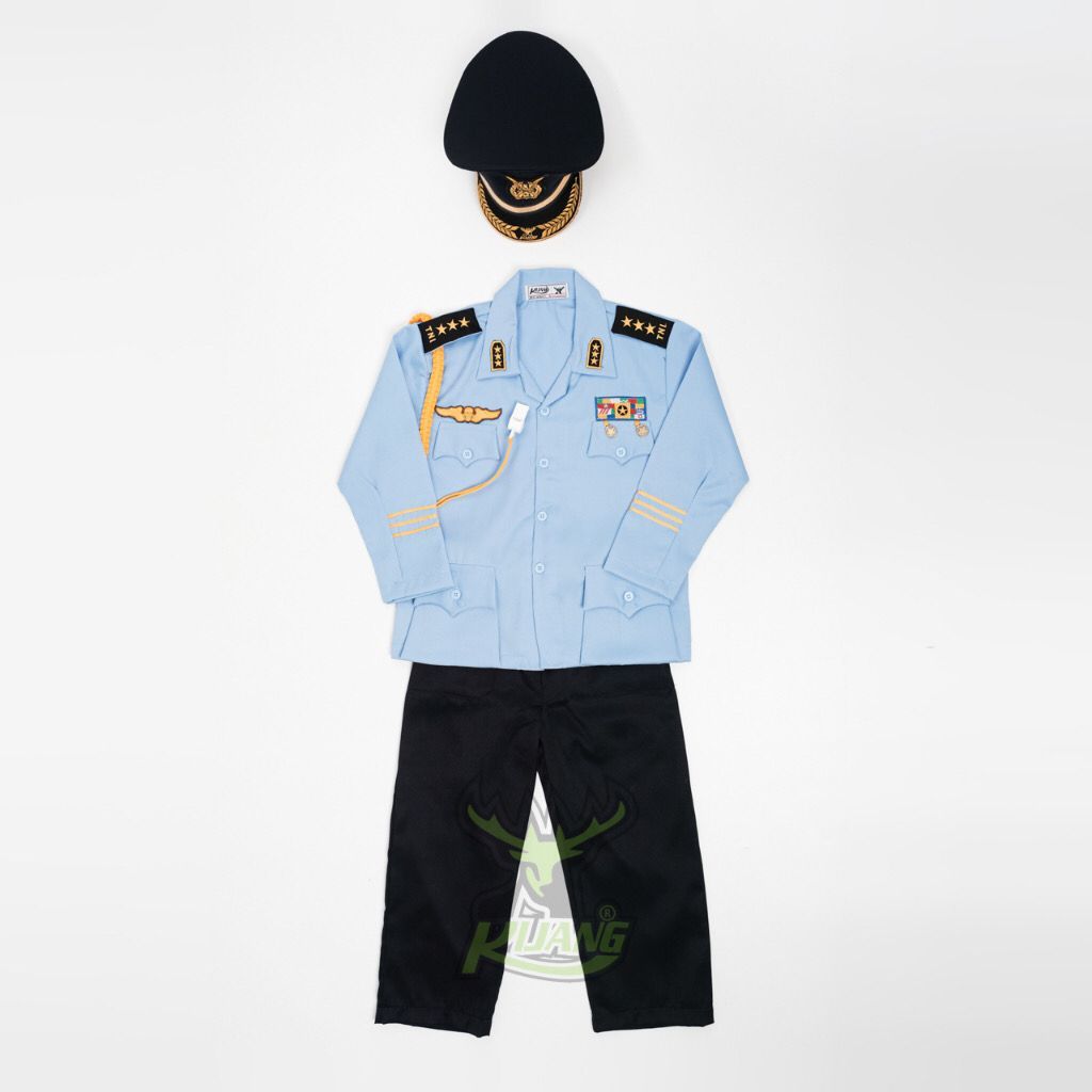 Jual Baju Seragam TNI AU Baju Profesi Anak Laki-Laki Stelasan Tentara ...