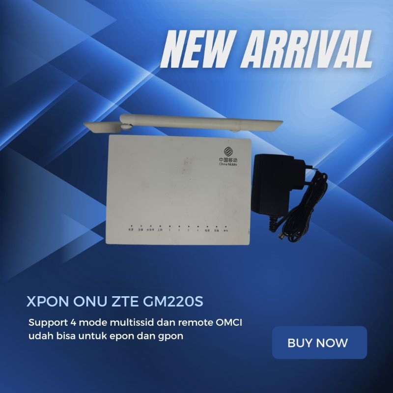 Jual GM220s Modem Onu XPON V9 dengan Adaptor Support OMCI | Shopee ...