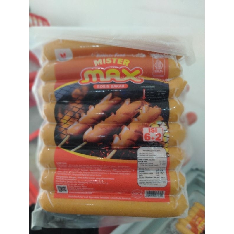 Jual sosis mister max jumbo 500gr isi 8 biji | Shopee Indonesia