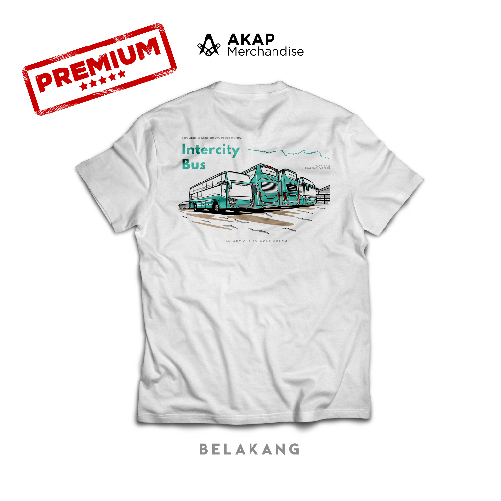 Jual Kaos INTERCITY BUS by AKAP Merchandise with Premium Cotton Combed ...