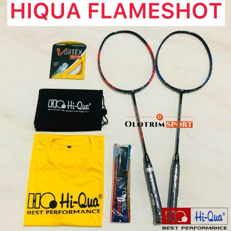 Jual Raket Badminton HIQUA FLAMESHOT 7 9 FLAME SHOT Original | Shopee ...