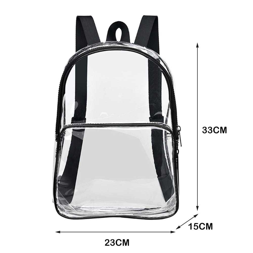 Jual tas ransel transparan bening premium pvc mika bening | Shopee ...