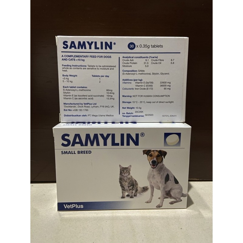 Jual Samylin Small Breed (10 TABLET) samylin vetplus- Obat gangguan ...
