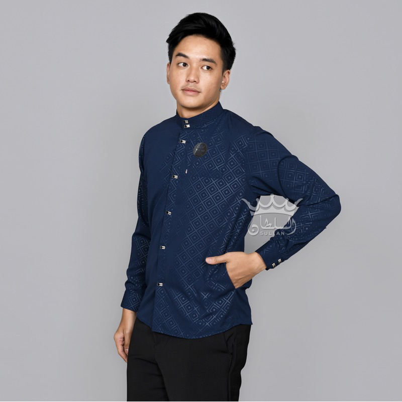 Jual kemko Sultan original kemko Sultan embos terbaru 2023 kemeja Koko ...