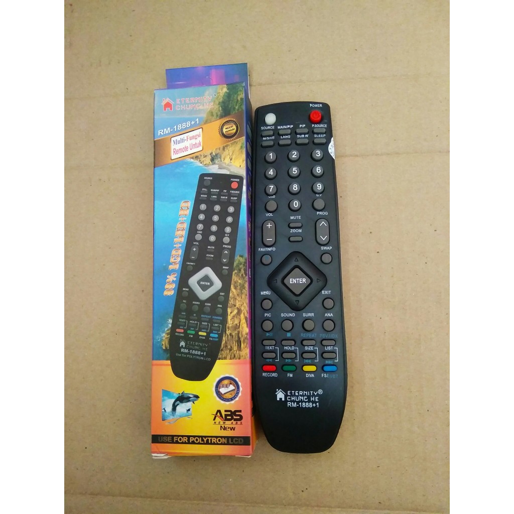 Jual Remote TV LCD LED POLYTRON Tanpa Setting Universal | Shopee Indonesia