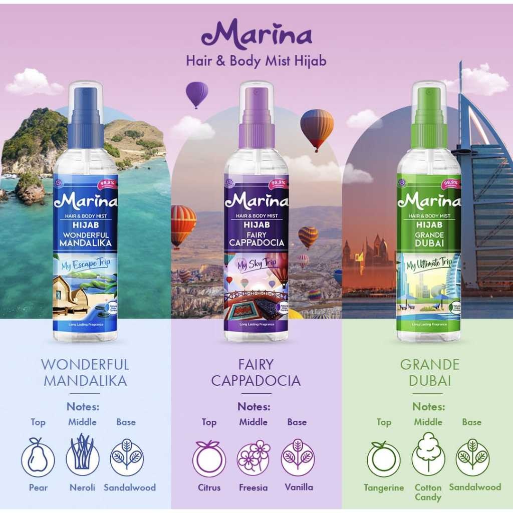 Jual MARINA Hair & Body Mist 100ml | Cologne | Shopee Indonesia