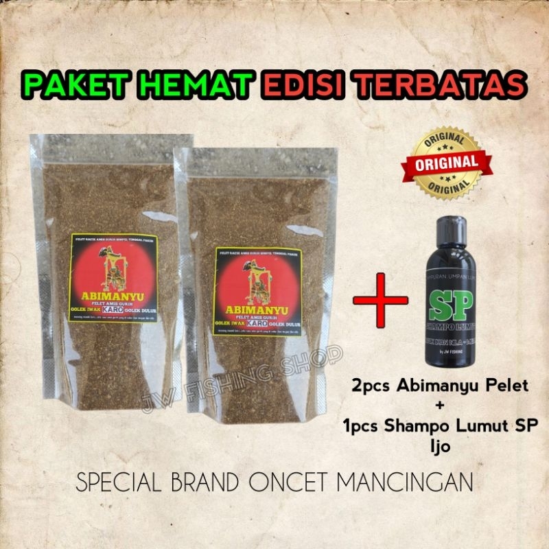 Jual PELET ABIMANYU MERAH 2pc + SHAMPO LUMUT SP (IJO) 1pc, PAKET HEMAT ...