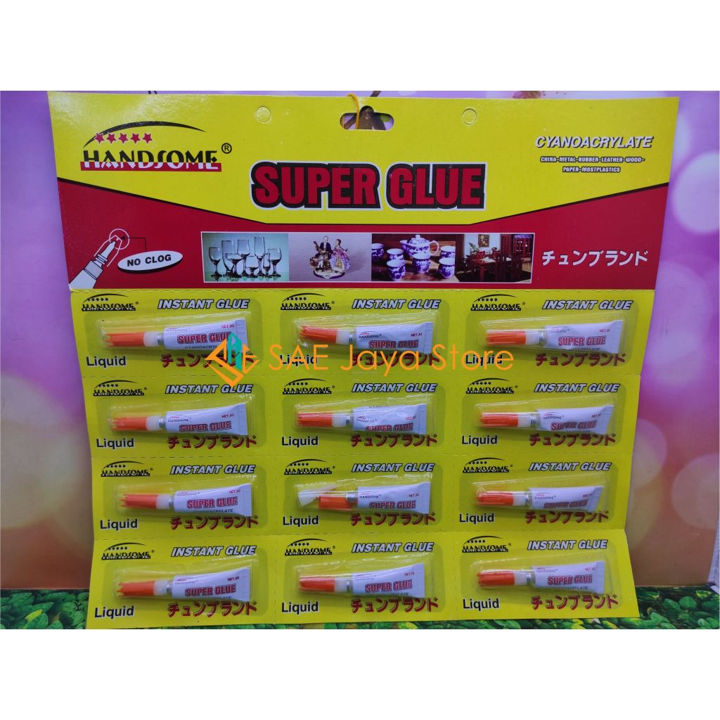 Jual (HANDSOME) SAE - LEM SUPER GLUE PEREKAT SERBAGUNA MEREK HANDSOME ...