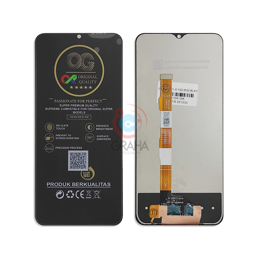 Jual LCD VIVO Y22 2022 OG ORI SUPER FULLSET TOUCHSCREEN | Shopee Indonesia