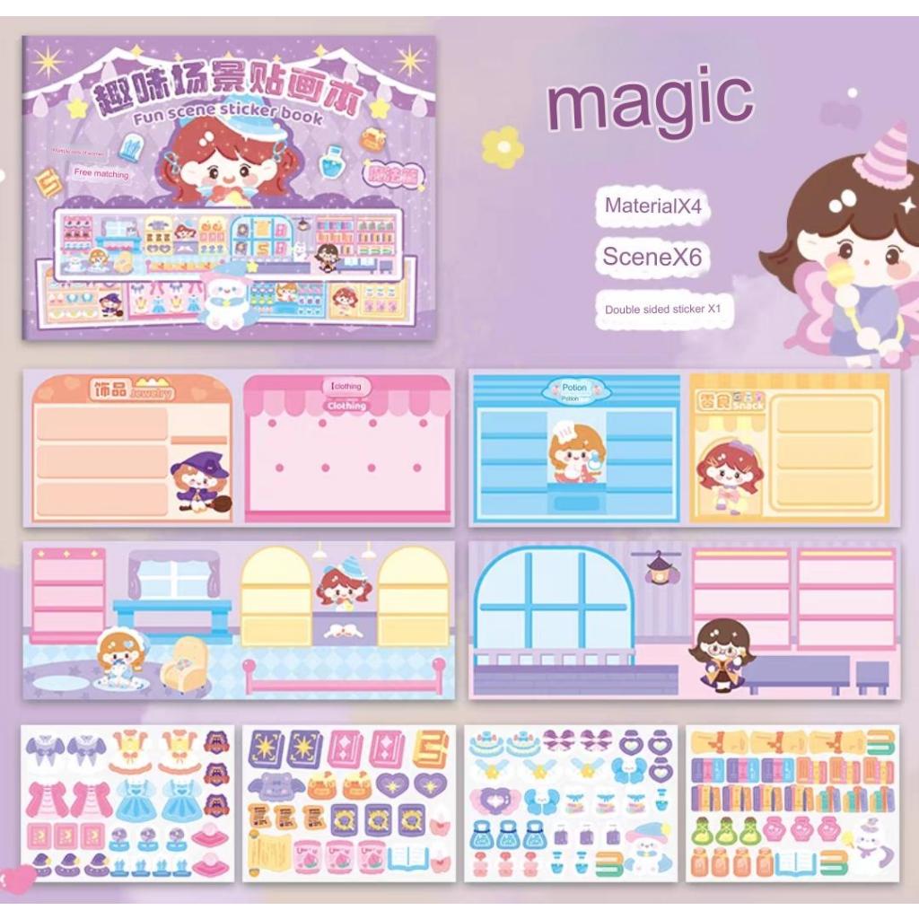 Jual DIY SCENE BOOK STICKER - BUKU FUN STICKER PEMANDANGAN/SCENE ...