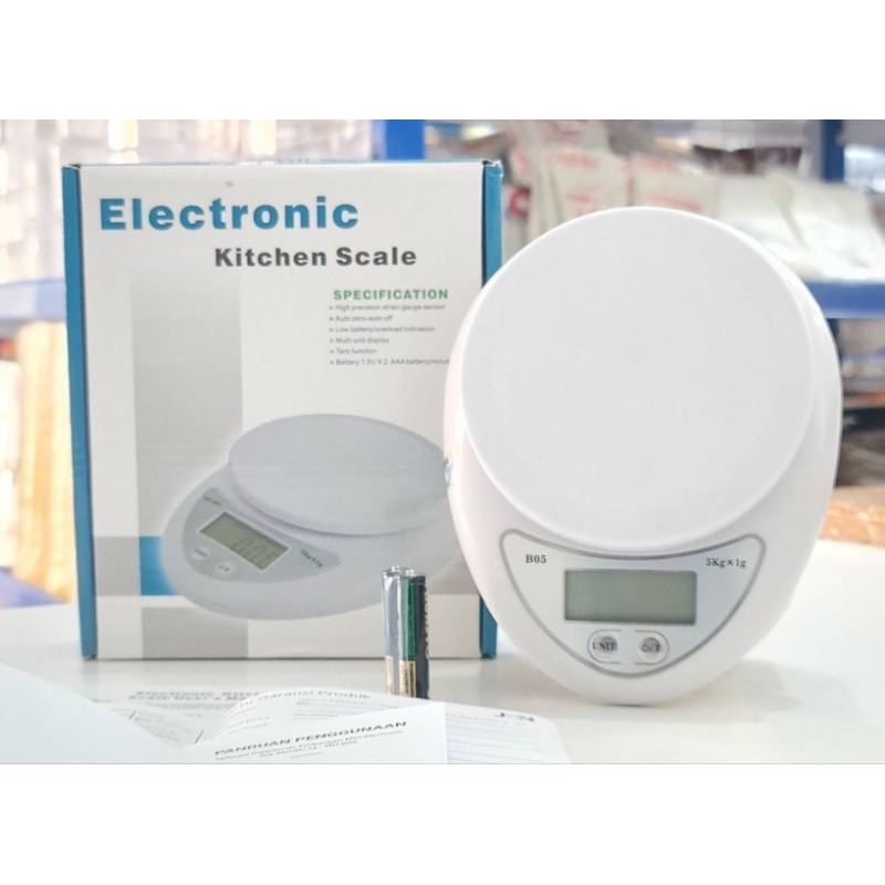 Jual Timbangan Digital Kapasitas 3kg/Timbangan Kue/Timbangan Digital ...