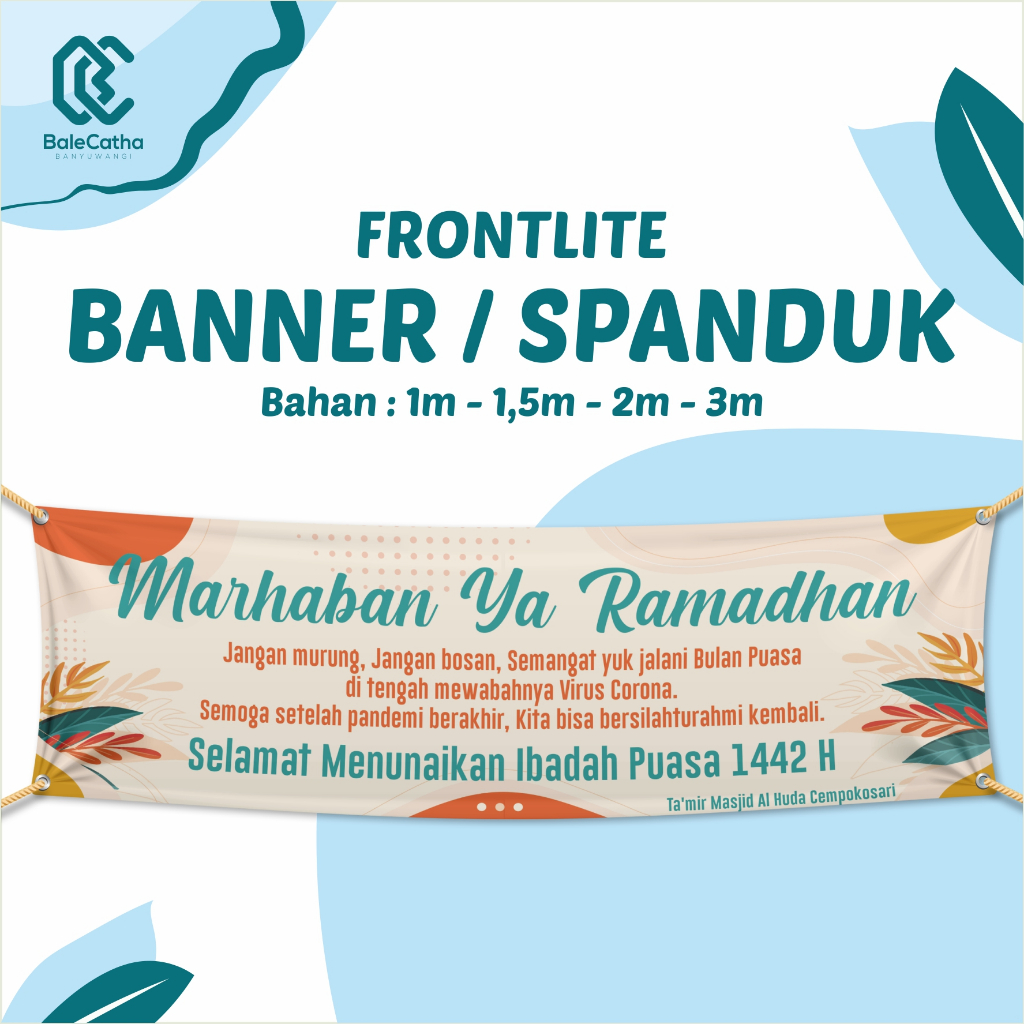 Jual CETAK BANNER FRONTLITE | Spanduk, Baliho, Backdrop | Free Desain ...