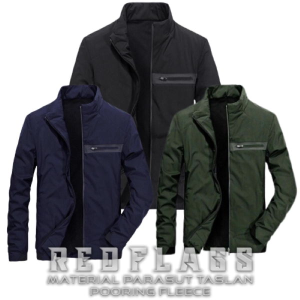 Jual JAKET PRIA SIMPLE CASUAL HARINGTON BAHAN PARASUT TASLAN SIZE M L ...