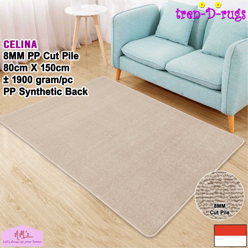 Jual Tren-D-rugs Karpet polos halus permadani alas lantai ruang tamu ...