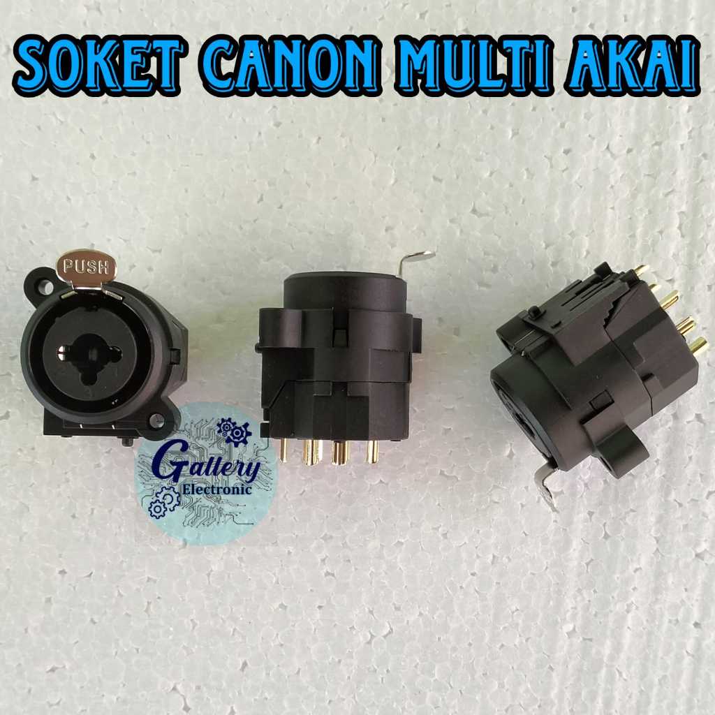 Jual Soket Canon Bodi / Socket Cannon Female Body XLR & Akai Kaki ...