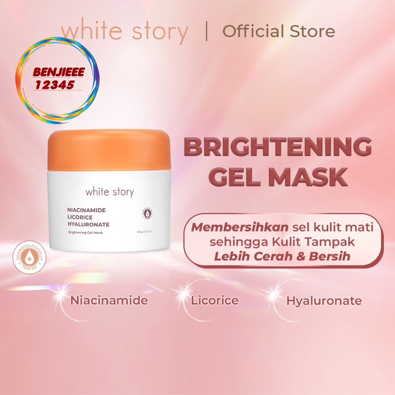 Jual WHITE STORY Gel Mask brightening White Story Brightening GEL MASK ...
