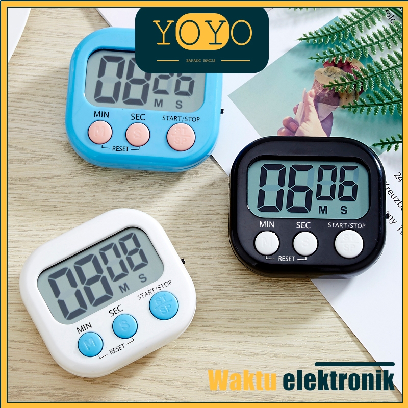 Jual Digital Kitchen Timer Stopwatch Alarm Digital Pengatur Waktu Masak Stopwatch Alarm Dapur ...
