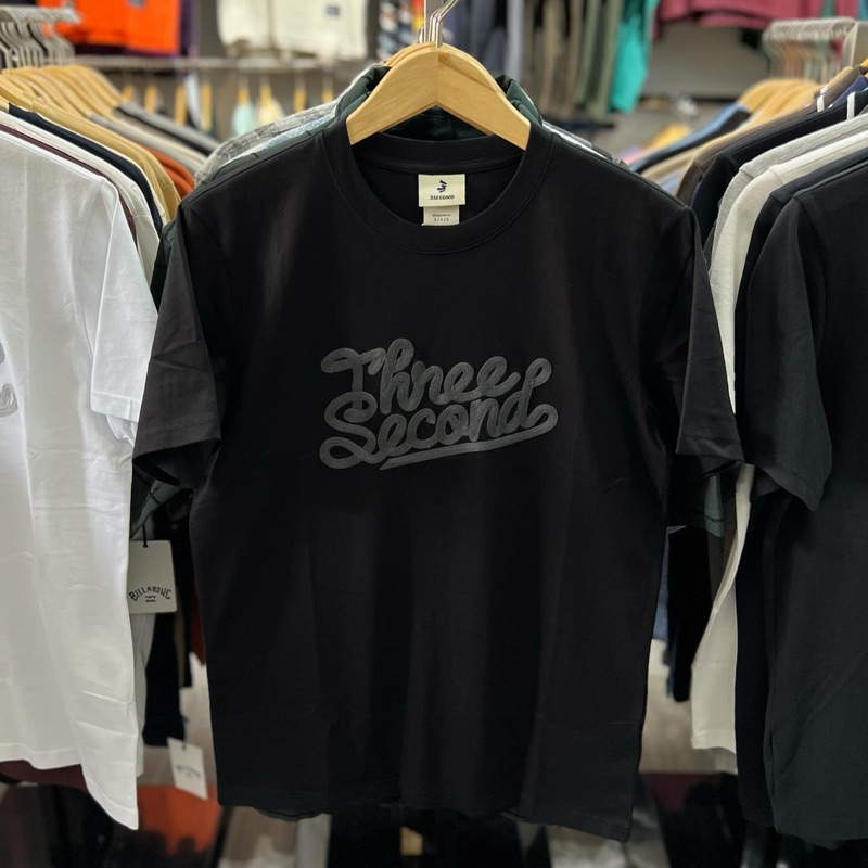 Jual Kaos 3second Original Terbaru Rope Font Logo Black | Shopee Indonesia