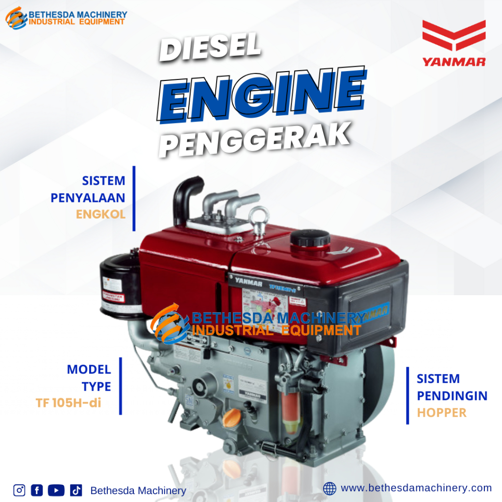 Jual Mesin Penggerak / Diesel Engine 10.5 Hp / 10.5 Pk YANMAR TF 105 MH-di | Shopee Indonesia