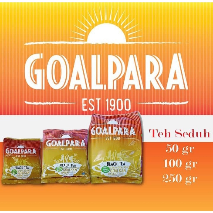 Jual Teh Seduh GoalPara BlackTea Kemasan 50g, 100g, 250g | Shopee Indonesia
