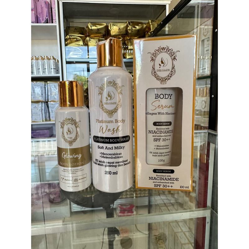 Jual paket hb lengkap super glowing varian body serum & sabun cair imd ...